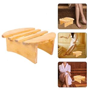 Healeved Sauna Footrest Leg Rest Wooden Step Stool Tiny Small Low Foot Stool Kids Potty Training Stool Plant Stand Home Spa Bathing Sauna Accessories