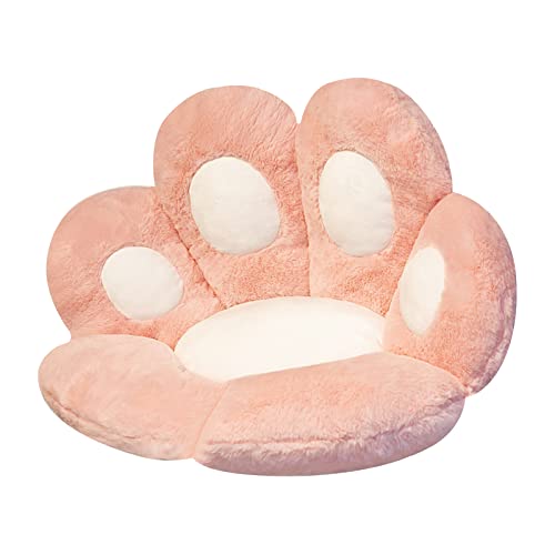 IBUYPADS Cat Paw Cushion Cute Seat Cushion Pink Chair Cat Paw Pillow Lazy Sofa Pillow Outdoor Decoration Warm Floor