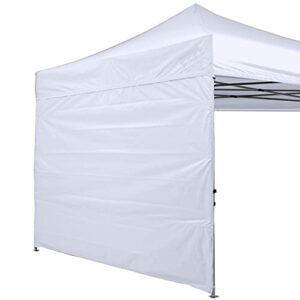 abccanopy instant canopy sunwall 10×10 ft, 1 pack sidewall only, white