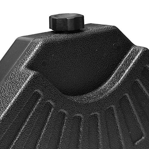 EliteShade USA 4PCS 160 LB Fan Shaped Water or Sand Filled Umbrella Base Stand for Cantilever Offset Patio Market Umbrella with Carry Handles (Black)