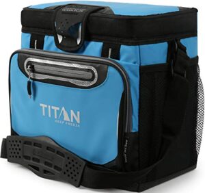 arctic zone titan deep freeze cooler – 16 can zipperless hardbody cooler – deep freeze insulation, hardbody liner, and smartshelf