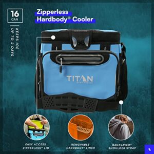 Arctic Zone Titan Deep Freeze Cooler - 16 Can Zipperless Hardbody Cooler - Deep Freeze Insulation, HardBody Liner, and SmartShelf