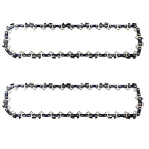 Opuladuo 2PC 8" Pole Saw Chain Replacement for 9.5 in. Harbor Freight Portland 62896 68862 63190 56808-3/8" .050" 33DL