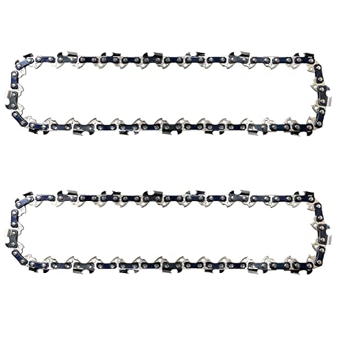 Opuladuo 2PC 8" Pole Saw Chain Replacement for 9.5 in. Harbor Freight Portland 62896 68862 63190 56808-3/8" .050" 33DL