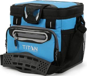 arctic zone titan deep freeze cooler – 9 can zipperless hardbody cooler – deep freeze insulation, hardbody liner, and smartshelf