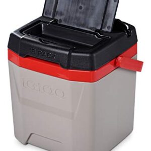 Igloo Quantum Cooler, Sandstone/Blaze Red/Black, 12 quart