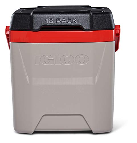 Igloo Quantum Cooler, Sandstone/Blaze Red/Black, 12 quart