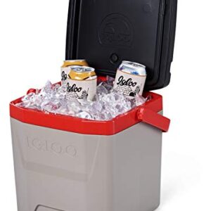 Igloo Quantum Cooler, Sandstone/Blaze Red/Black, 12 quart