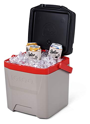 Igloo Quantum Cooler, Sandstone/Blaze Red/Black, 12 quart