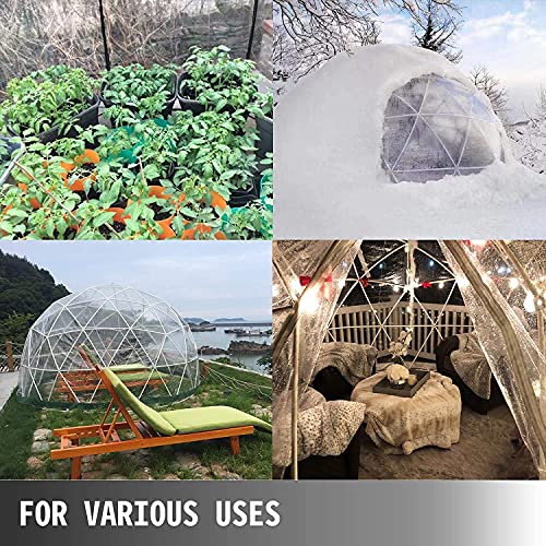 CZGBRO Bubble Tent Dome House Camping Tent 12ft, Garden Outdoor Clear Dome Shelter Geodesic Dome 5-7 Person for Backyard Patios, Canopy Gazebos Screen House Room Lean to Greenhouse