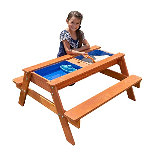 Sportspower wp-582u Kids Picnic Table with Play Features, Brown