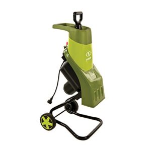 sun joe cj601e electric wood chipper/shredder, 14-amp, 16:1 reduction, green