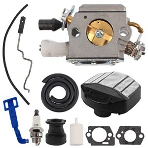 Carbbia Carburetor 505203001 with Tune up Kit for Husqvarna 357XP / 359 / 359EPA / 357XP / 357XP EPA Chainsaws for Jonsered CS2156 CS2159 Chain Saw for Zama EL42 C3-EL42 Carb