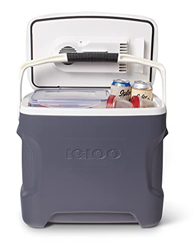 Igloo Thermoelectric Iceless 28-40 Qt Electric Plug-in 12V Coolers, 28qt Iceless Gray