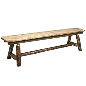 Log Furniture - 6' Plank Bench