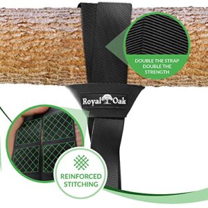 Easy Hang Tree Swing Straps- Holds 2200lbs. - Heavy Duty Carabiner and Spinner - Perfect for Tire and Saucer Swings, Waterproof - Easy Picture Instructions - Carry Bag Included! (12 Feet Double)