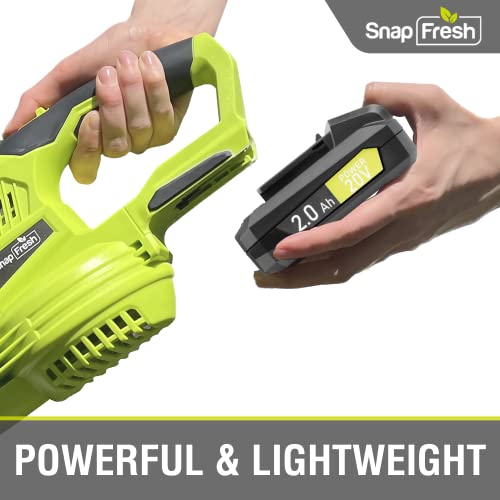 SnapFresh 20V Lithium Battery - 2.0Ah Li-ion Battery Packs for Cordless Tools, Long Life Battery Work with All Cordless Tools Only, Lithium-Ion Battery Support Fast Charging (BBT-DC20A)