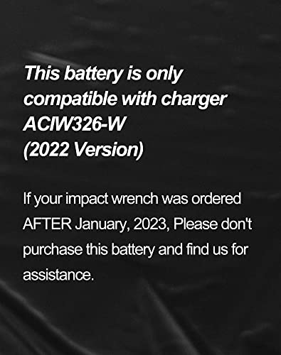 Avid Power 3.0 A Battery (AP30B) - Only Compatible ACIS316-A and ACIW326-Blue Impact Wrench, Not Compatible Inflator or Drill