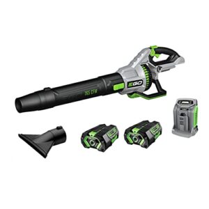 ego lb7654-2 765cfm handheld blower with (2) 5ah batteries and 550w rapid charger