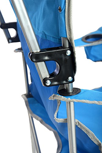 Quik Shade Full Size Shade Folding Chair, Royal Blue, 2'L x 3'W x 4.3'H (160048DS)