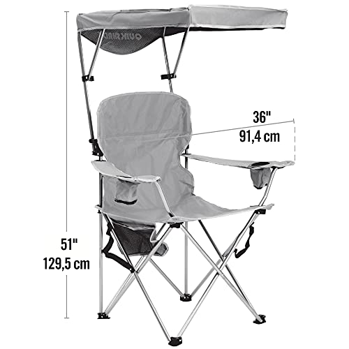 Quik Shade Full Size Shade Folding Chair, Royal Blue, 2'L x 3'W x 4.3'H (160048DS)