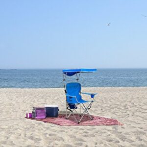 Quik Shade Full Size Shade Folding Chair, Royal Blue, 2'L x 3'W x 4.3'H (160048DS)