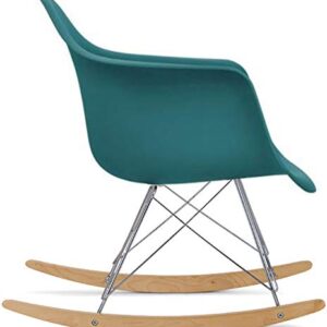 2xhome EMRocker(Teal) Rocking Chair