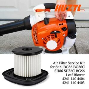 HUZTL Air Filter Service Kit for Stihl BG86 BG86C SH86 SH86C BG56 Leaf Blower 42411404400 42411404404