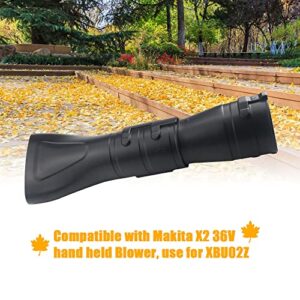 Haiouus 191B21-6 Adapter Pipe & 197889-6 Flat end Nozzle, Compatible with Makita Blower, Fits XBU03 & XBU02Z Model