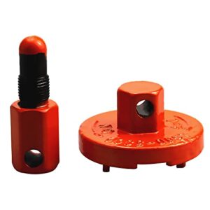 ZPFLL 14mm Chainsaw Clutch Removal Tools, Universal Flywheel Removal Tool Piston Stop Clutch Expander Tools for Husqvarna Stihl Echo 2 Cycle Chain Saw (Orange)