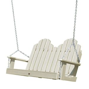 highwood ad-sw1cw52-wae classic westport porch swing, 4 feet, whitewash