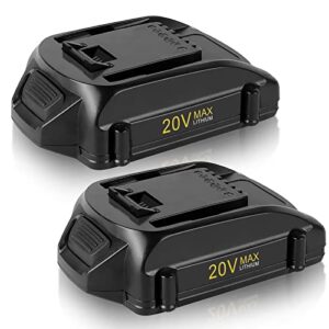 Upgraded 2Pack 3.5Ah 20V Replacement for Worx Battery 20V Max Lithium-ion Battery Compatible with Worx Battery WA3520 WA3525 WG151s WG155s WG251s WG255s WG540s WG545s WG890 WG891 Tools Batteries