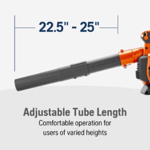 husqvarna 125bvx, 28cc 2-cycle gas 425 cfm 170 mph handheld leaf blower/vacuum – 952711902