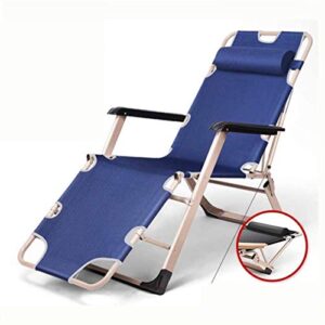 xzgden lightweight adjustable lounge chair chaise, with headrest armrest lounger chair recliner nap bed back chair outdoor patio garden camping beach