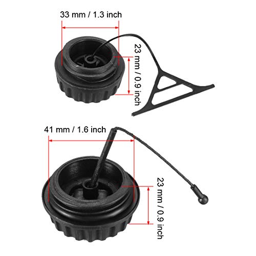 uxcell Oil Cap Gas Fuel Cap for Stihl Chainsaw 029 039 044 046 050 051 064 066 076 084 088 MS290 MS310 MS390 MS640 MS650 MS660 1 Set