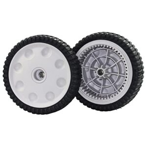 antanker front drive wheels replaces mtd 734-04018c 734-04018 734-04018a 734-04018b for troy bilt tuff-cut 210 tb210 tb230 tb240 self propelled mower/cub cadet stens 205-712 lawn mower set of 2