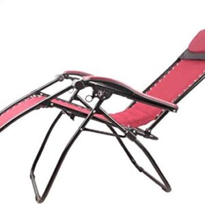 XZGDEN Lightweight Sun Lounger Recliner Reclining Steel Frame Garden Beach Terrace Balcony