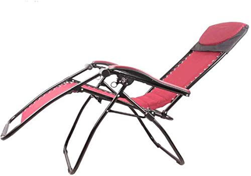 XZGDEN Lightweight Sun Lounger Recliner Reclining Steel Frame Garden Beach Terrace Balcony