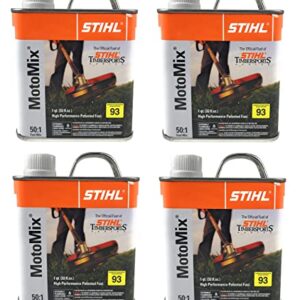 Stihl 7010 871 0203 Motomix 50:1 2 Cycle PreMix Fuel, Pack Of 4