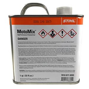 Stihl 7010 871 0203 Motomix 50:1 2 Cycle PreMix Fuel, Pack Of 4