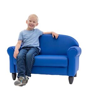 Children's Factory As We Grow Toddler Sofa, Blue, CF805-197, Flexible Seating for Daycare or Preschool, Kids Reading Couch, Playroom Furniture