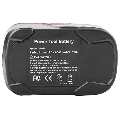 19.2V 6.0Ah! High-Output Battery for Craftsman C3 19.2-Volt Battery [Lithium-ion Type] XCP DieHard 315.115410 315.11485 130279005 1323903 120235021 11375 11376 Tools Battery