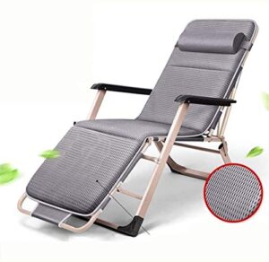 xzgden lightweight adjustable lounge chair chaise, with headrest armrest lounger chair recliner nap bed back chair outdoor patio garden camping beach