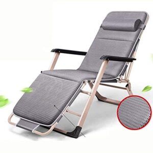 XZGDEN Lightweight Adjustable Lounge Chair Chaise, with headrest Armrest Lounger Chair Recliner Nap Bed Back Chair Outdoor Patio Garden Camping Beach