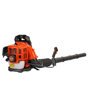 backpack leaf blower gas powered – 52cc 550cfm 2 stroke backpack gas powered leaf blower, grass lawn blower air cooling gasoline backpack grass blower, backpack snow blower for garden (52cc)