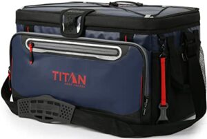 arctic zone titan deep freeze 48 can zipperless cooler, blue