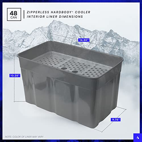 Arctic Zone Titan Deep Freeze 48 Can Zipperless Cooler, Blue