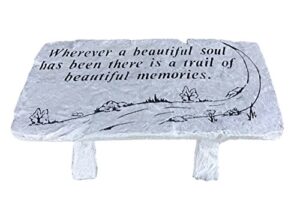 trail of memories memorial bench 26x12x12