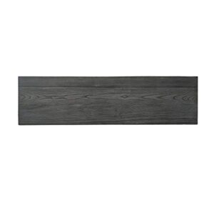 Christopher Knight Home Ozias Indoor Lightweight Concrete Dining Bench, Natural Grey / Black