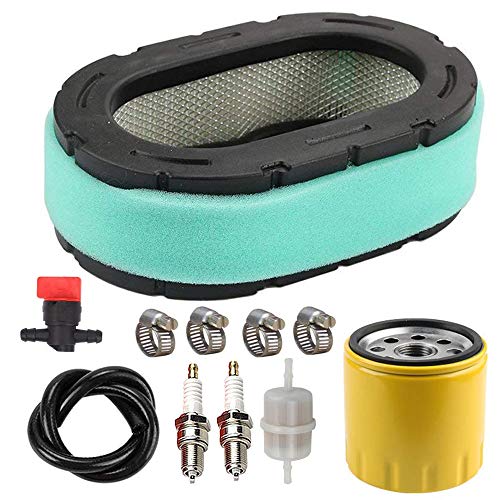 32-083-09-S Air Filter with 52 050 02-S Oil Filter Spark Plug Tune Up Kit Compatible with Kohler 32 083 09 32 883 09-S1 KT610 KT620 KT715 KT725 KT730 KT735 KT740 KT745 19HP-26HP Engine MTD Lawn Mower